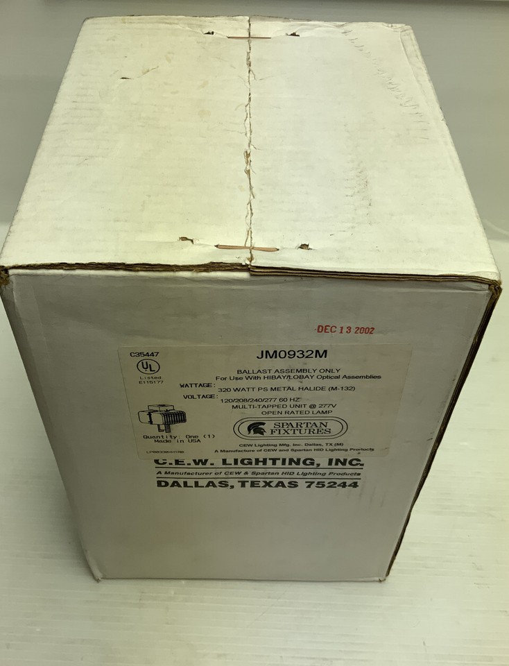 Simkar Ballast Assembly New JM0932 320 Watt PS Metal Halide M-132 New ...