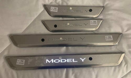 TESLA MODEL Y ILLUMINATED DOOR SILLS BRAND NEW OEM | eBay