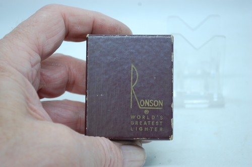VINTAGE RONSON LIGHTER IN ORIGINAL BOX & BAG | eBay