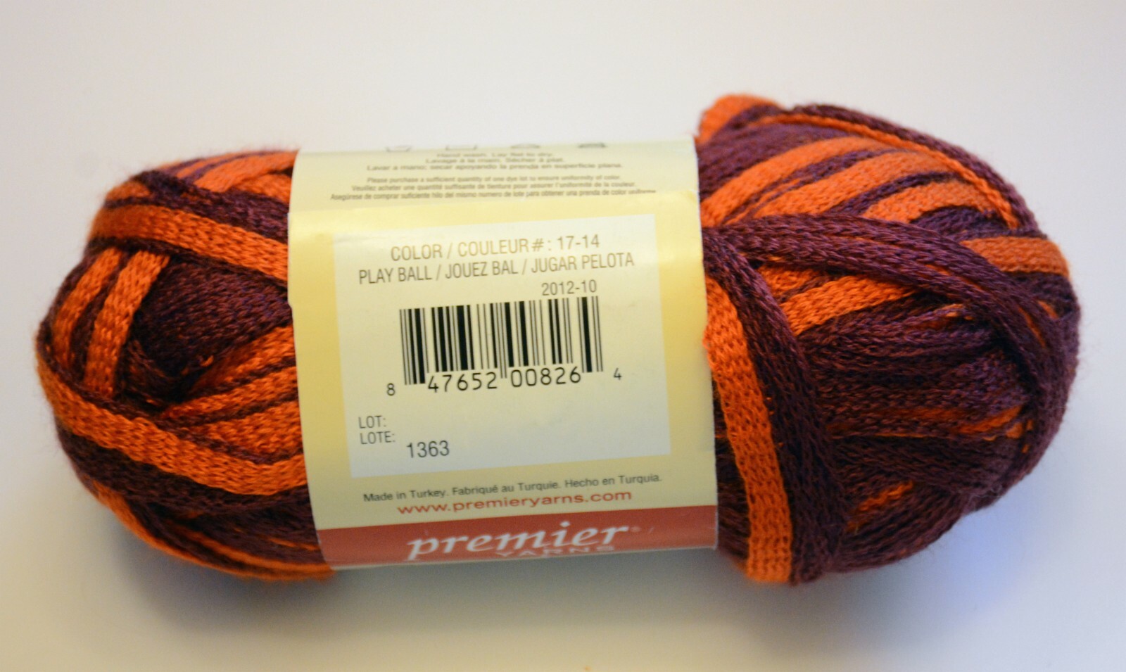 Starbella Stripes Team Color Yarn to make Ruffle & Frill Scarves ...