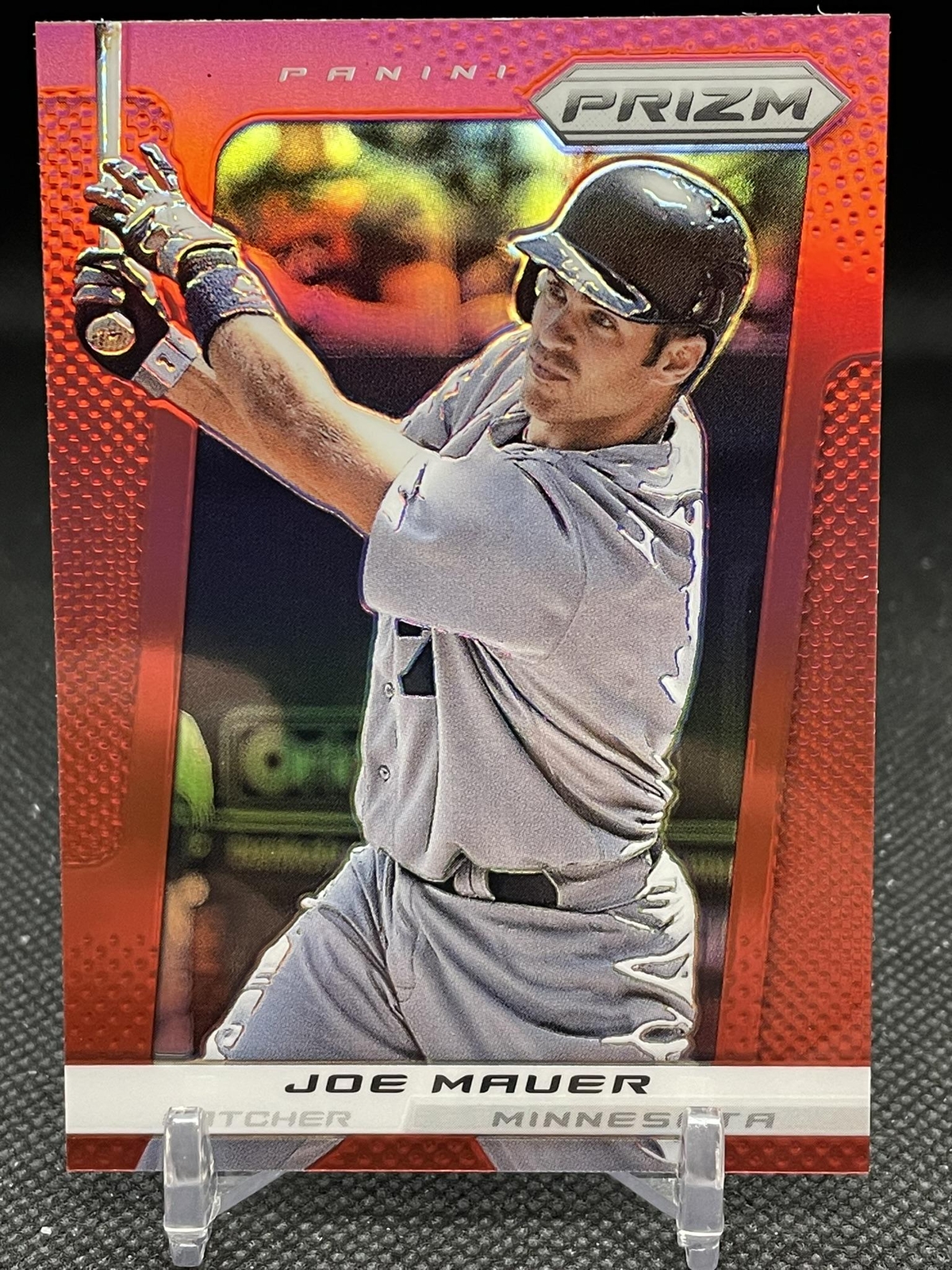 2013 Panini Prizm Joe Mauer Prizms Red Baseball Card | eBay