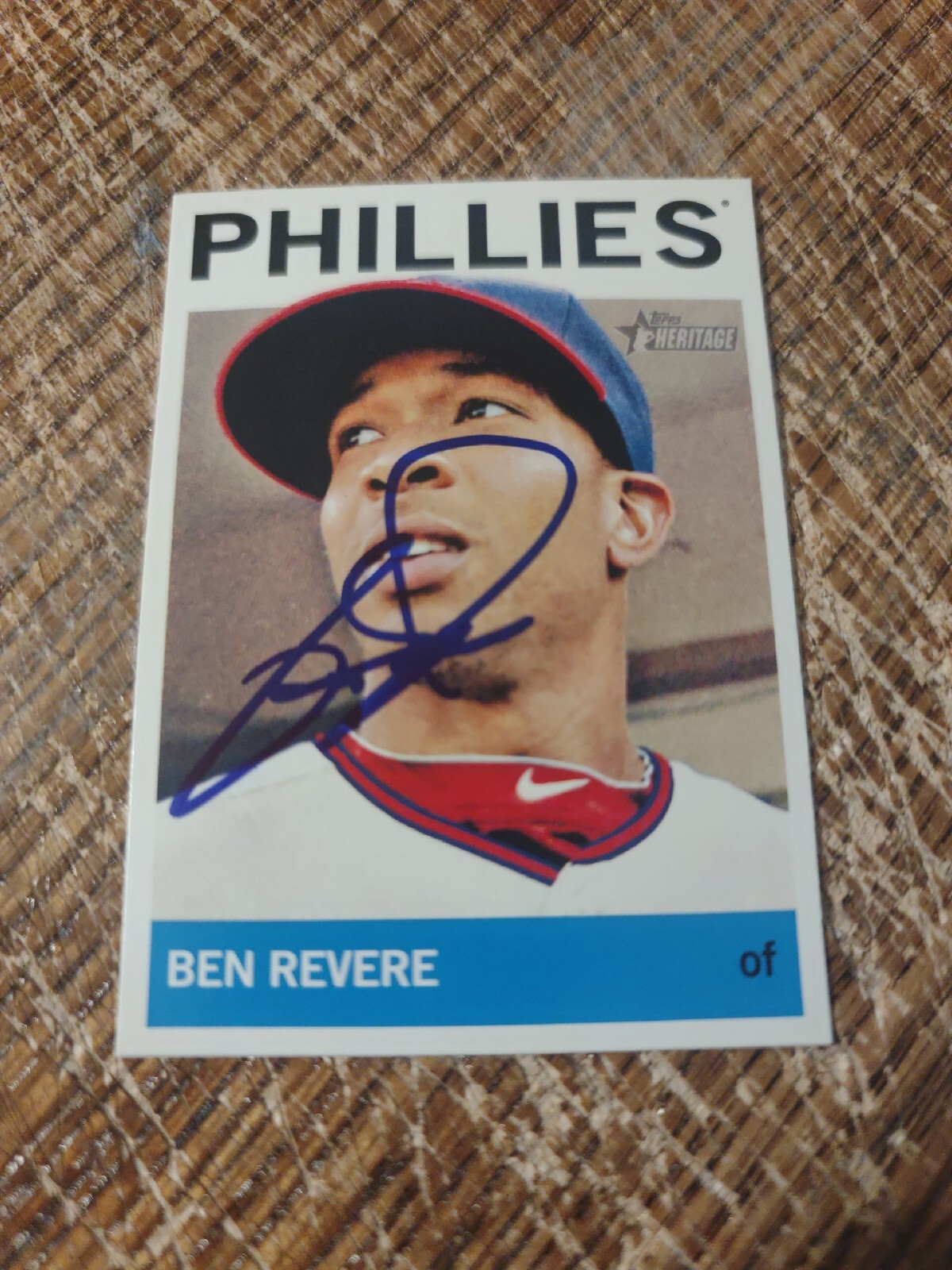 Ben Revere Autographed 2013 Topps Heritage Signed Baseball Card #177 ...
