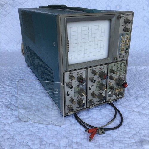 TEKTRONIX 7603 OSCILLOSCOPE With 2 - 7A18 & 1 - 7B53A POWERS ON Parts ...