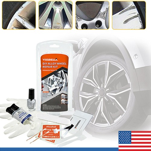 DIY Alloy Wheel Repair Kit For Rim Damage Scratches Scrapes Remover ...