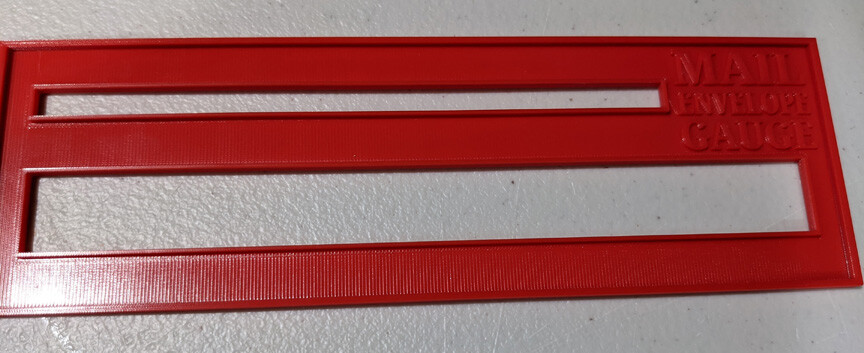 USPS measurement tool, flat envelope thickness gauge, mail shipping ...