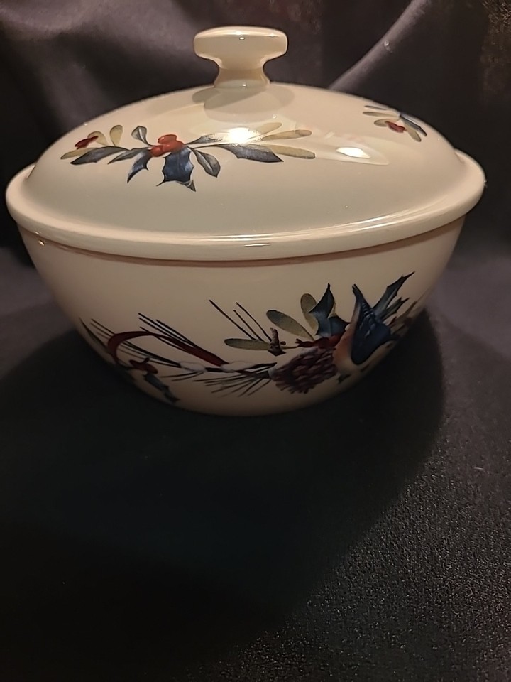 LENOX-American By Design- "WINTER GREETINGS" COVERED DISH | eBay