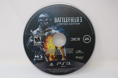 Battlefield 3 Limited Edition (PS3, Sony PlayStation 3, 2011) DISC ONLY ...
