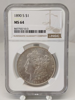 1890-S Morgan Silver Dollar NGC MS 64 #645 | eBay