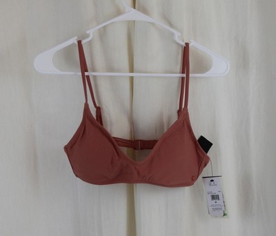 Volcom Womens Simply Solid Scoop-Neck Bikini Top Terracotta Size Medium ...