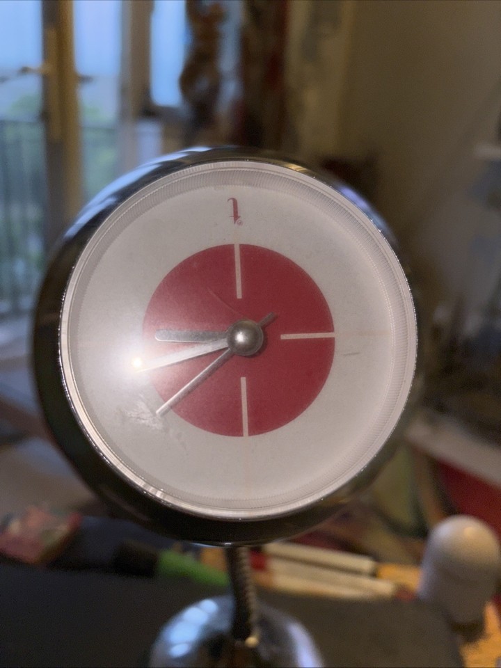 Funky Space Age Clock Eyeball Flexible Design Retro Vintage in good ...