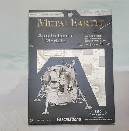 Fascinations Metal Earth Apollo Lunar Module 3D Laser Cut Steel Puzzle ...