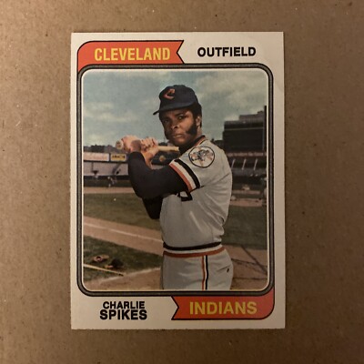 1974 Topps Baseball Charlie Spikes Cleveland Indians Card #58 | eBay