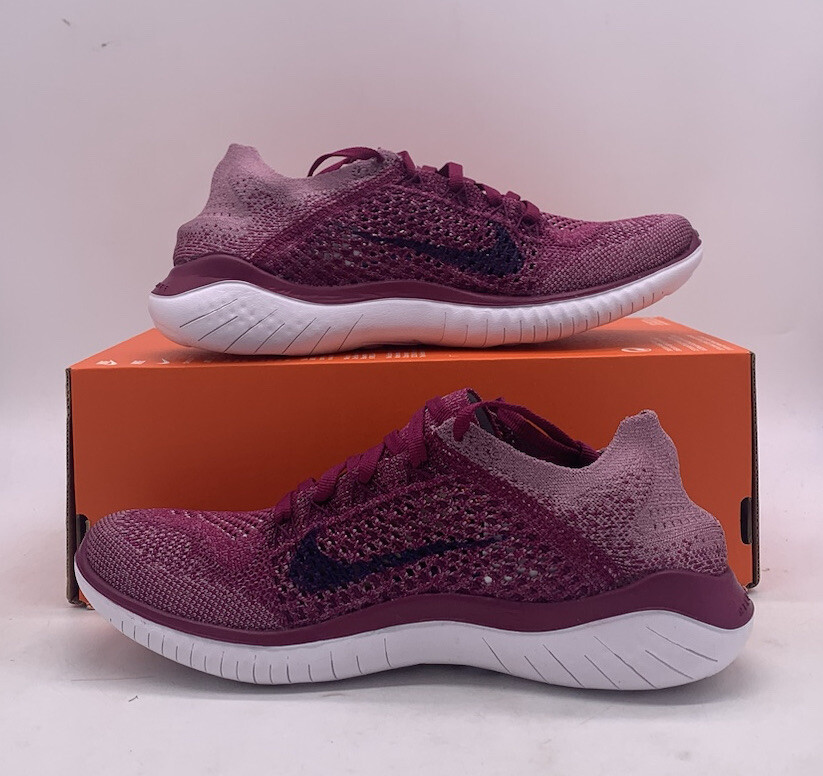 Nike Free RN Flyknit 2018 Raspberry Red Running Sneakers 942839-600 ...
