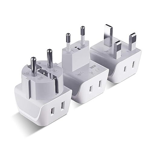 Complete European Travel Adapter Set - 2 In 1 Usa to Europe, Germany ...