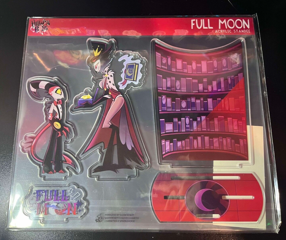 Helluva Boss Full Moon Blitzo and Stolas Acrylic Standee Stand Figure ...