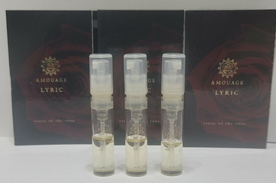3 Sample Vial AMOUAGE LYRIC Men 0.05 oz 2ml Eau de Parfum Spray LOOK ...