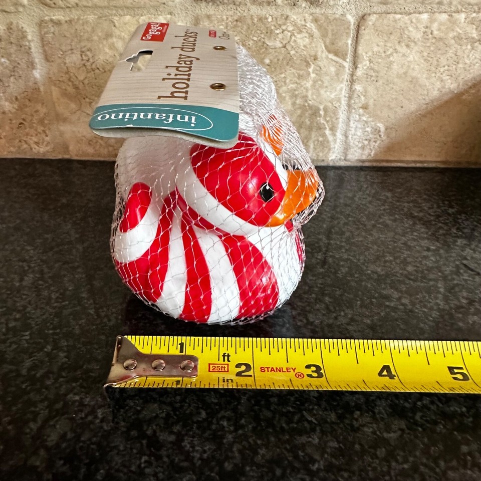 NEW 4pc Infantino Rubber Ducks Christmas Holiday Go Gaga! Bath Toy ...