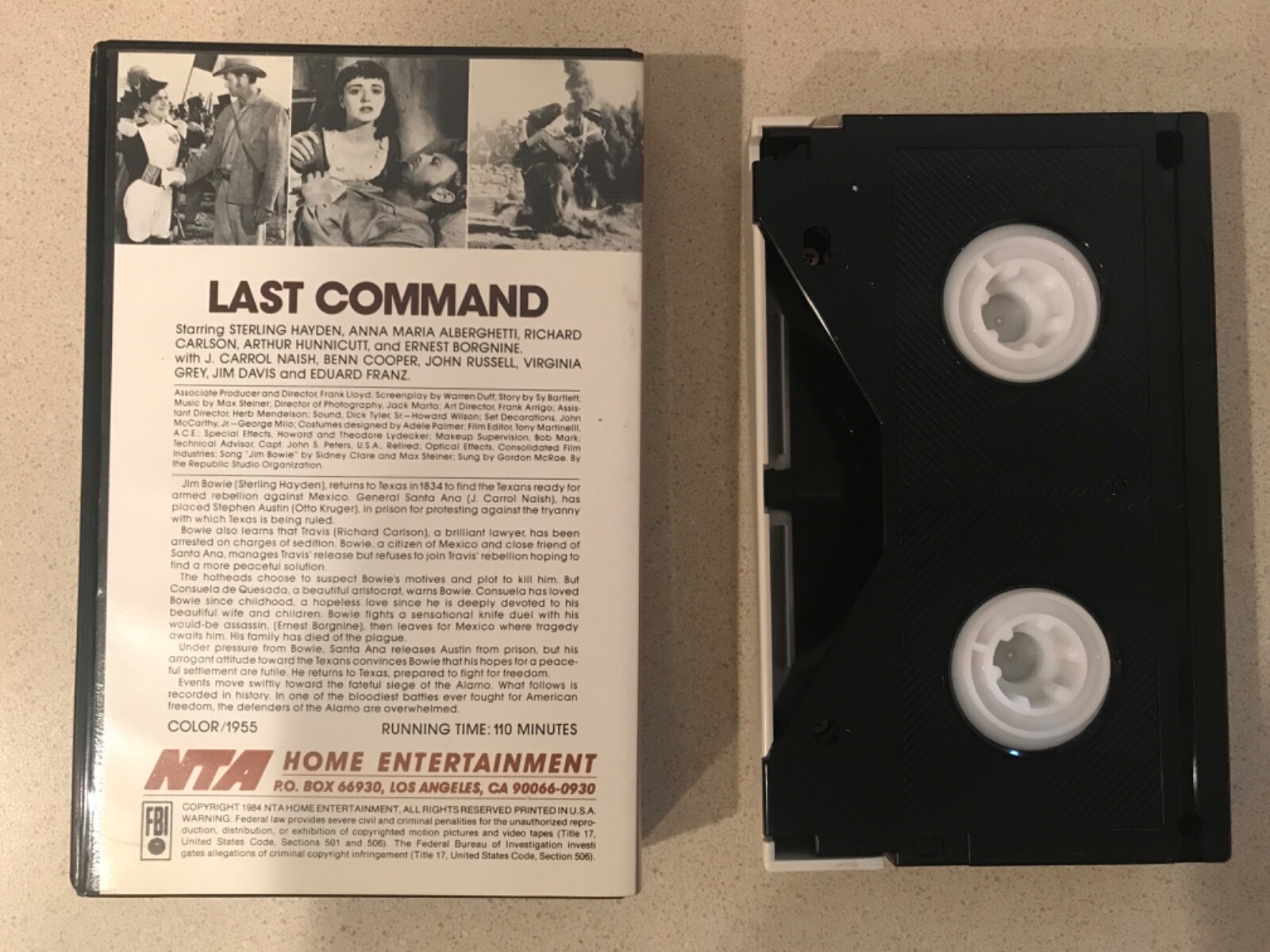 Last Command (BETA, 1984, NTA Home Video) Sterling Hayden, Ernest ...