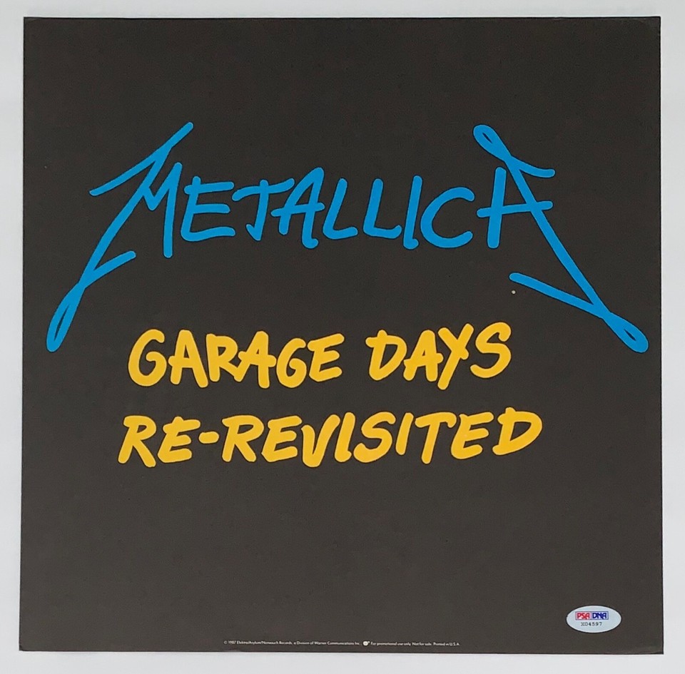 METALLICA X4 JAMES HETFIELD KIRK LARS & JASON SIGNED GARAGE DAYS PROMO ...