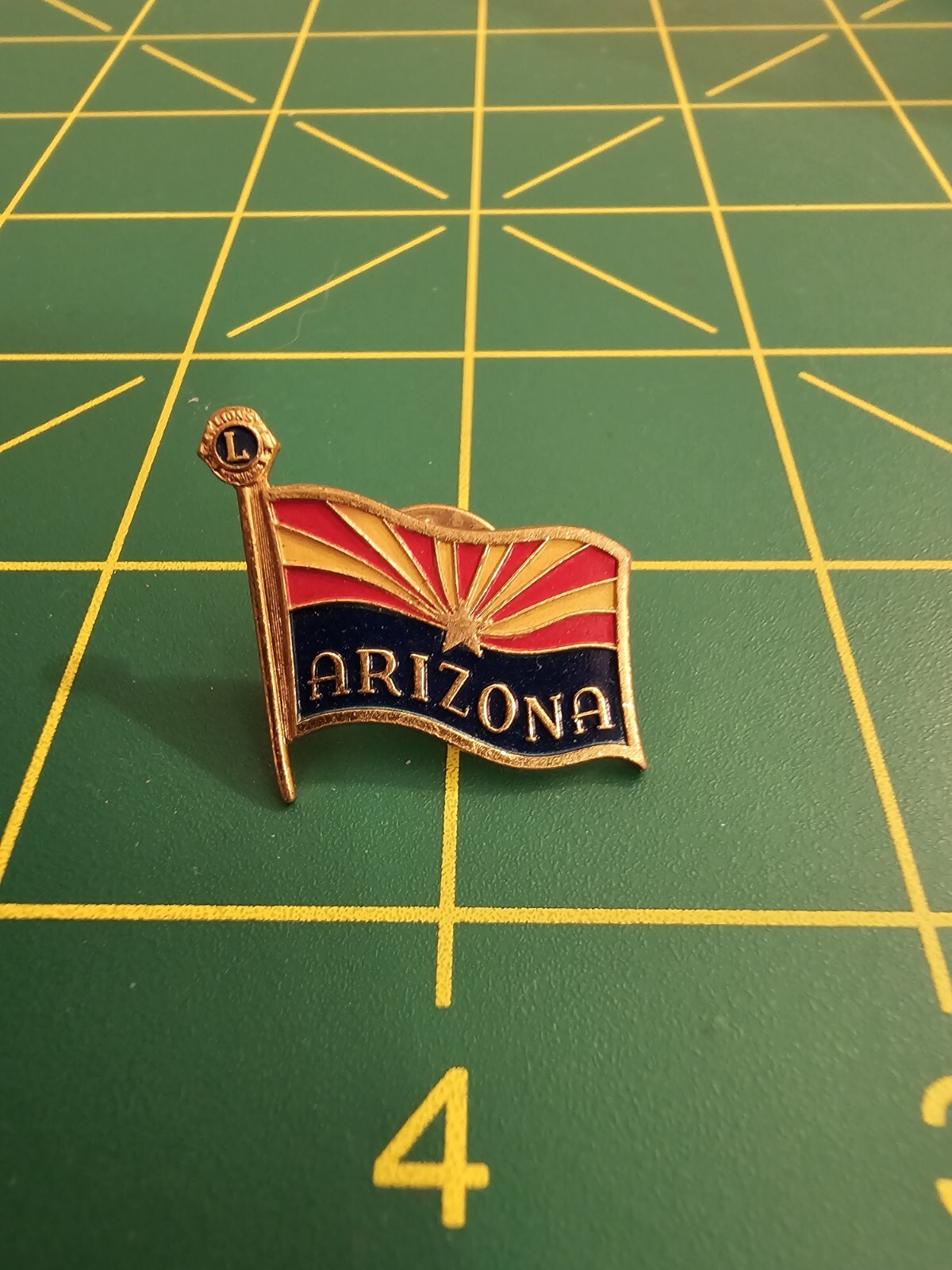Lion's International Arizona Flag Lapel Pin | eBay