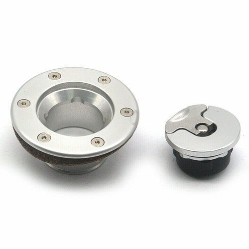 Auto Fuel Filler Neck Pop Up Gas Cap Flush Mount with 6 Holes Universal ...