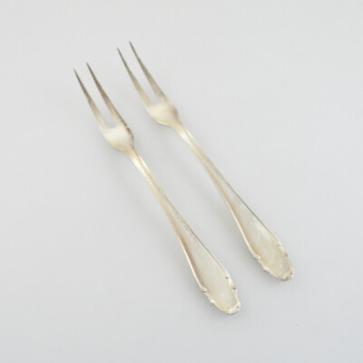 2 Laying forks - Ernst Eickenberg Solingen 100 - Meat fork - silver ...