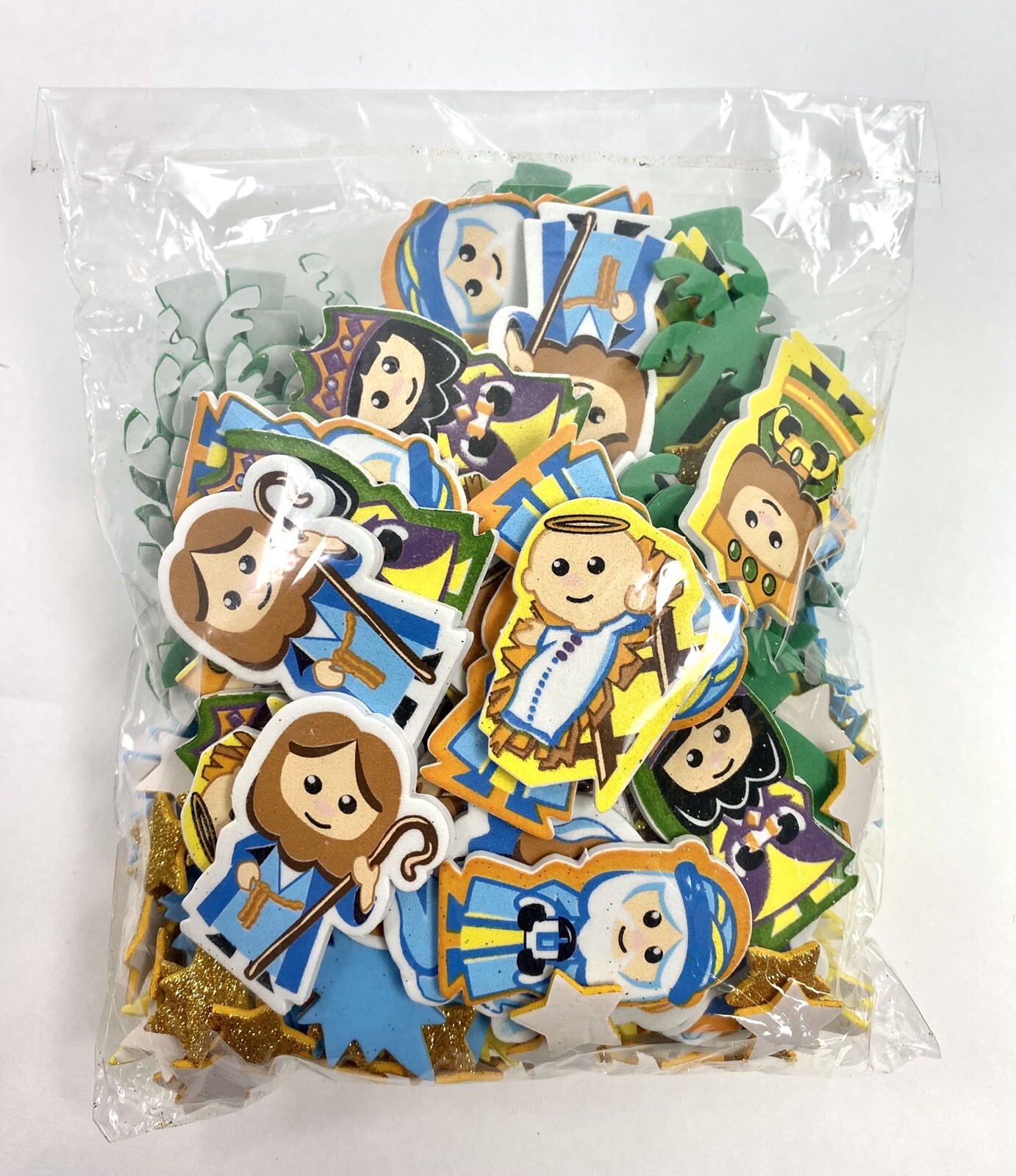 Creatology Nativity Stickers Foam Glitter 2.3oz. Sticker Craft Kit For ...