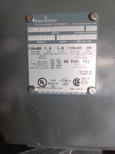 NEW MAXON .5" SHUT OFF VALVE 8730 1-D 115 VAC 300 PSI | eBay