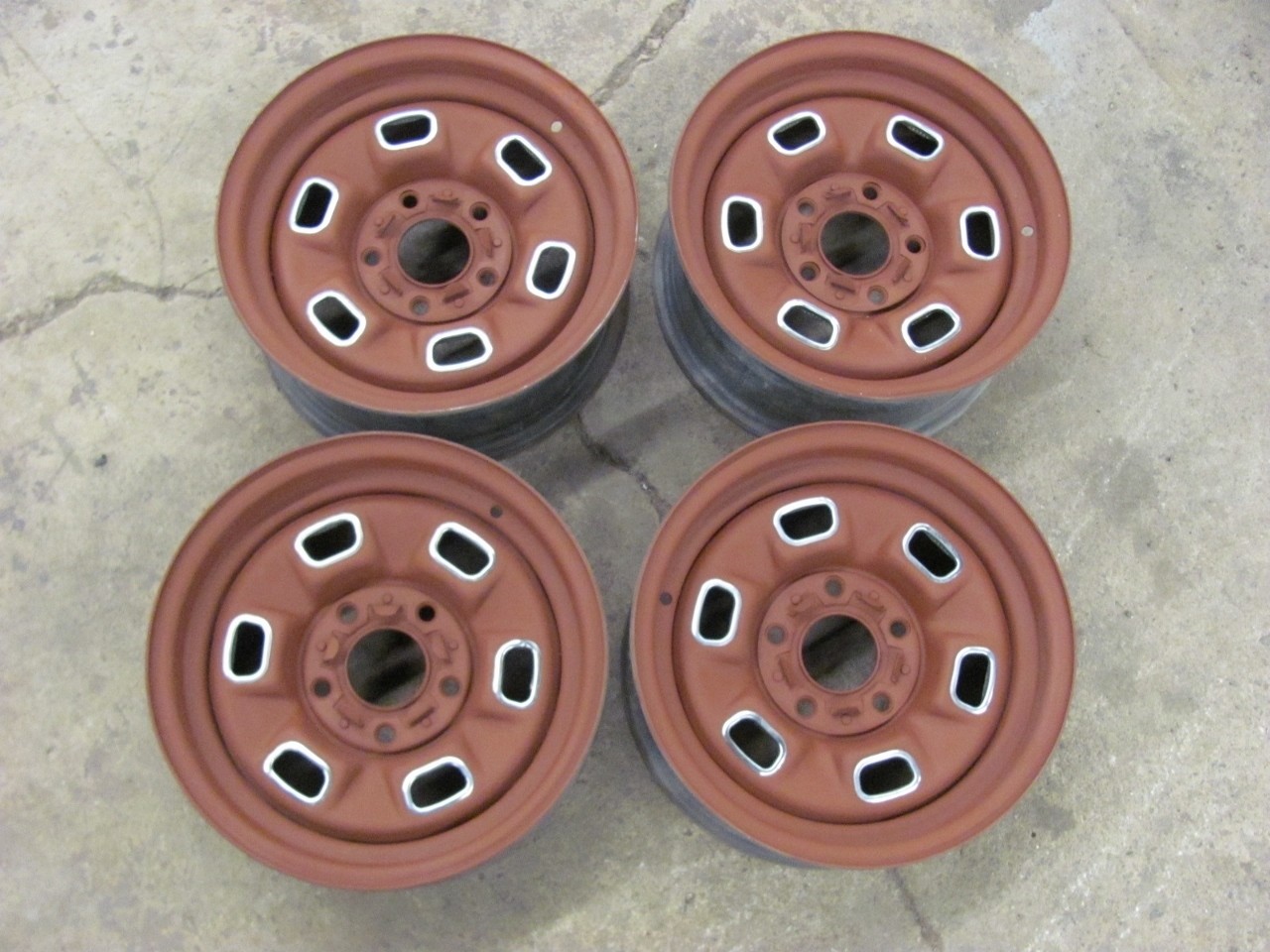 1978 78 Camaro Nova 14X6 Rally Wheels Set of 4 Rims 3 Are Date Matched ...