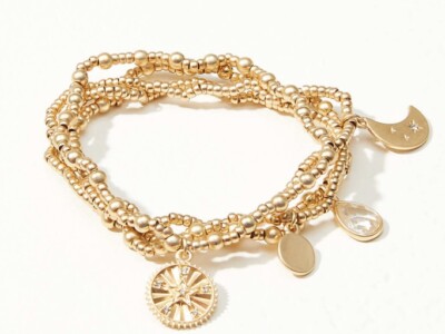 $29 NWT LOFT CELESTIAL STRETCH BRACELET SET- JC307 | eBay