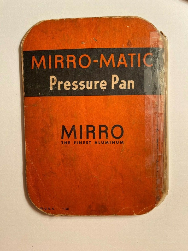 MIRRO-MATIC Pressure Pan Booklet Instructions Recipes, Vintage 1946 ...