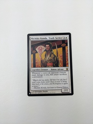 Michiko Konda, Truth Seeker Saviors of Kamigawa 19/165 Regular Rare MTG ...