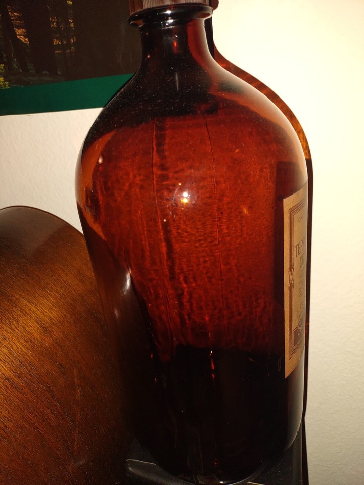 Codeine Sulphate Empty Glass Gallon Medicine Bottle Schieffelin ...