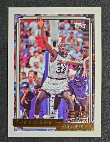 1992-93 Topps Gold #362 Shaquille O'Neal RC Rookie Card NBA Magic F | eBay