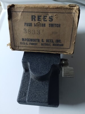 NEW IN BOX REES 3833 STOP PUSH BUTTON SWITCH | eBay