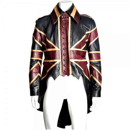UNION JACK SUITS GENUINE LEATHER TAILCOAT JACKET LONDON VINTAGE ...