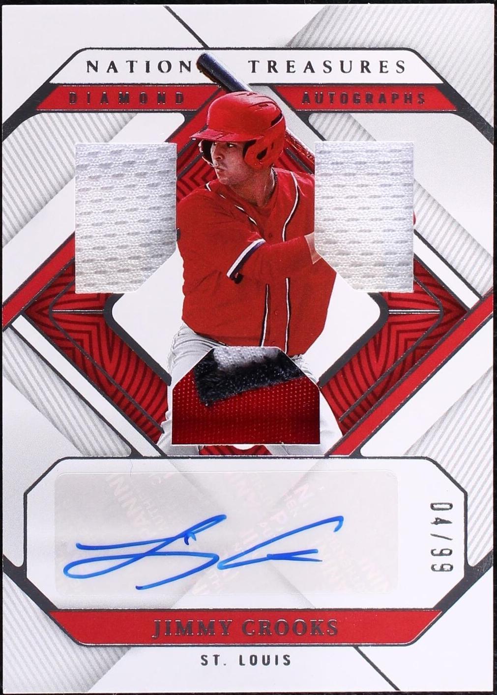 2023 Panini National Treasures - Diamond Trios Autographs Jimmy Crooks ...