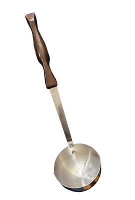 Cutco Soup Ladle No. 1715 Stainless Steel Brown Orange Swirl Handle ...