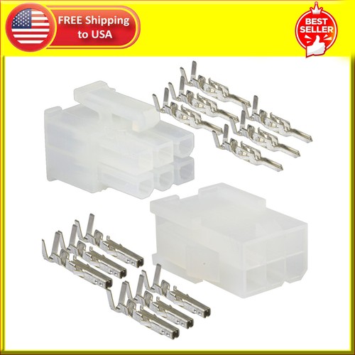 6 Circuit Wire Connector - 5 Complete Conn. W/Pins Mini-Fit Jr ...