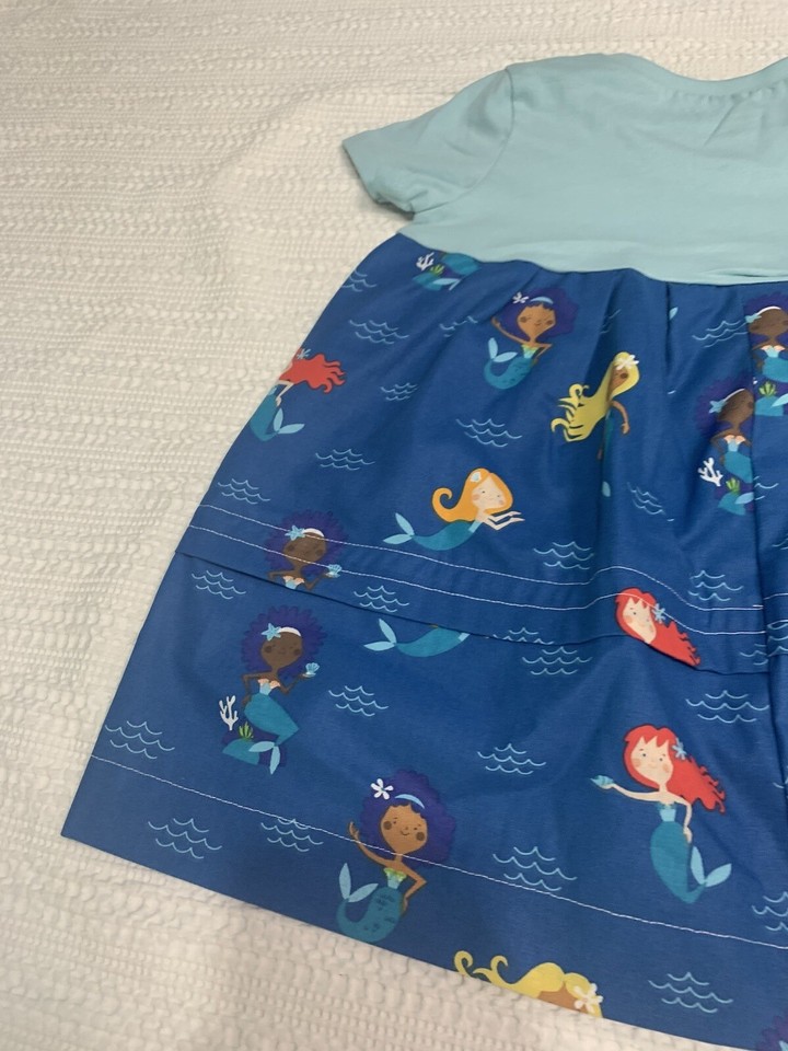 Toddler Girl’s Dress Size 24 Months Mermaids All Colors Fish Blue ...