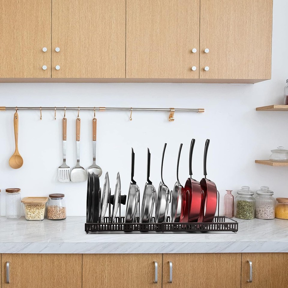 Puricon 10 Divider Expandable Pot Organizer Bronze | eBay