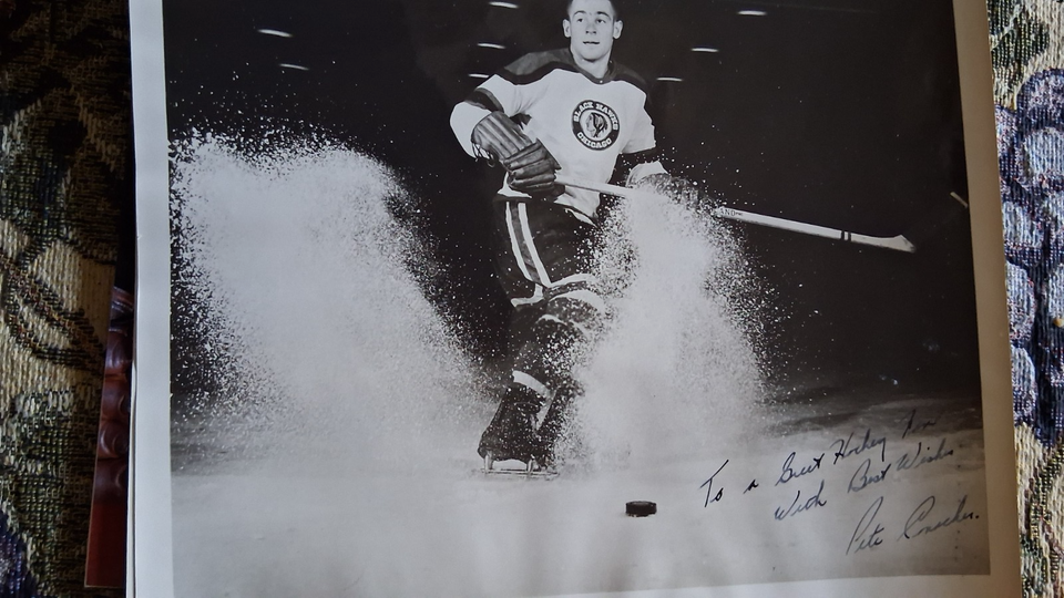 Pete Conacher signed b&w 8x10 photo Blackhawks | eBay