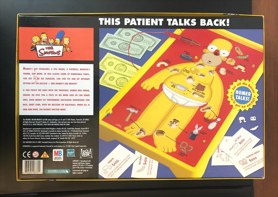 The Simpsons Operation Board Game 2005 - Complete and working | eBay