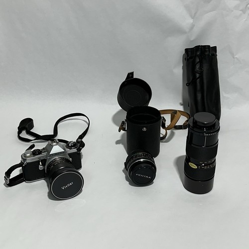 Pentax ME Super Camera w/ Extra Lenses and Cases | eBay