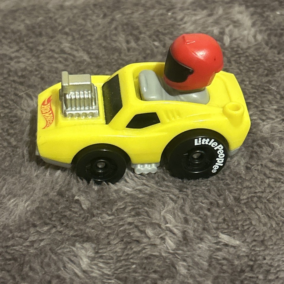 Fisher Price Little People Wheelies Hot Wheels Racer Race Track Yellow ...