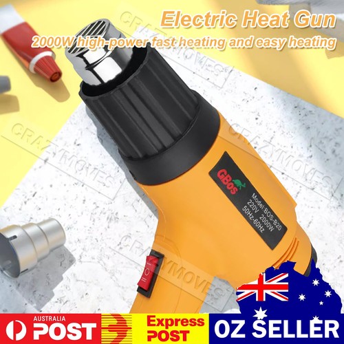 2000W Adjustable Electric Heat Gun Temperature Hot Air Heating Tool VIC ...