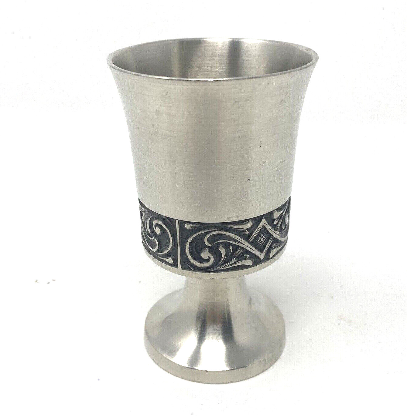 SELANDIA PEWTER 43/8" CORDIAL TRADITIONAL ROSEMAL ACANTHUS DESIGN ...