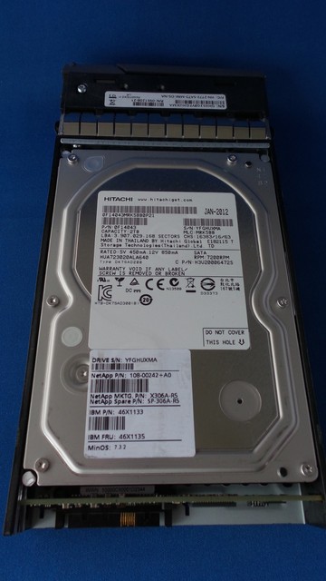 NetApp X306a-r5 2tb 7.2k 64mb SATA Hitachi HGST HDD for Ds4243/ds4246 ...