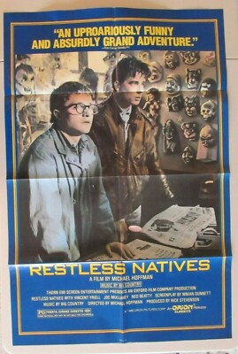 RESTLESS NATIVES ORIGINAL FOLDED MOVIE POSTER SCOTLAND SCOTTISH MICHAEL ...