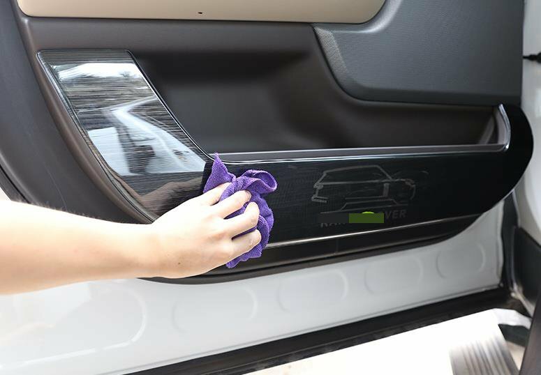 Black Steel Inner Door Anti-kick Panel Trim For Land Rover Range Rover ...
